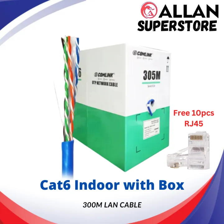 Allan Superstore UTP Cable 300m Cat6e Indoor / Ethernet Cable / Cat6 ...