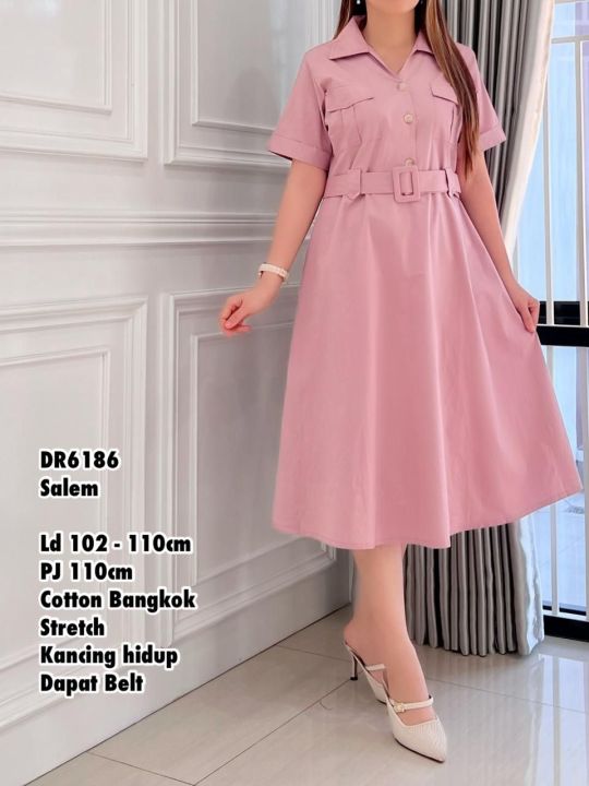 DR6186 Dress Cotton 6186 | Lazada Indonesia