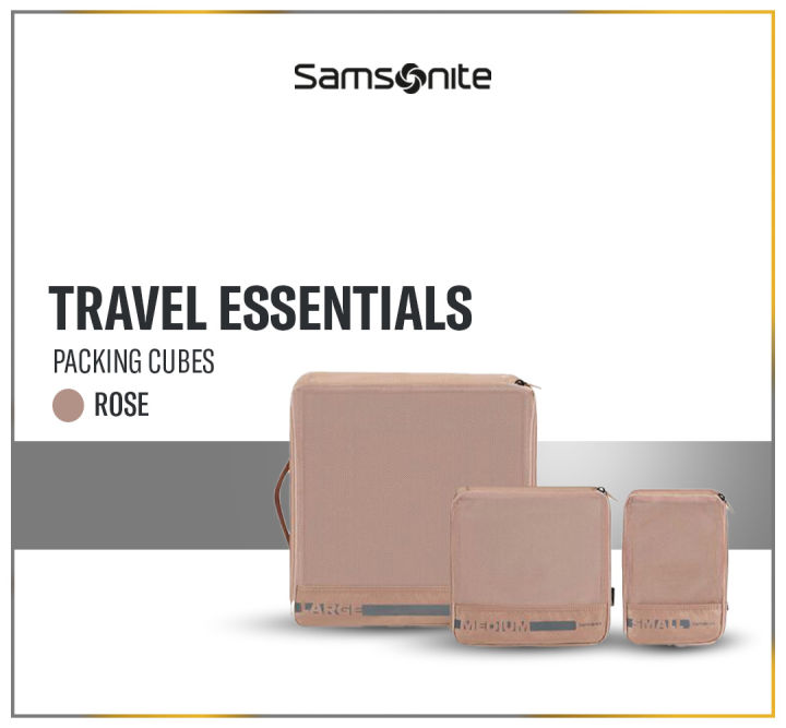 Samsonite Accessories Packing Cubes Set 3 Sized - Rose | Lazada Indonesia