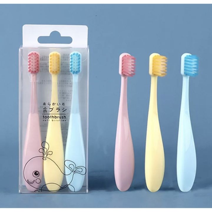 3PCS/Set Baby Soft-bristled Silicone Toothbrush For Children Teeth Cute ...