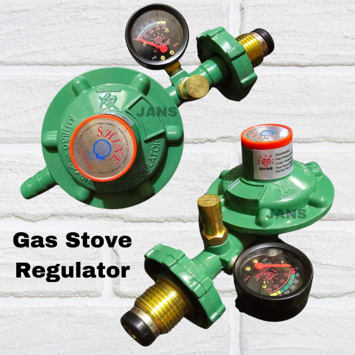 Heavy-Duty Gas Stove Regulator with Breaker & Gauge Precision Control ...