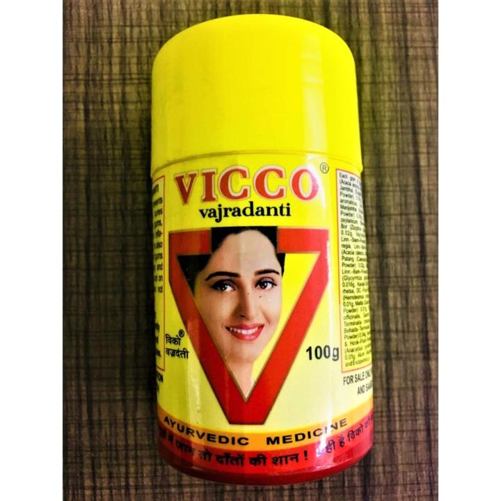 VICCO VAJRADANI POWDER toothpowder 100G | Lazada
