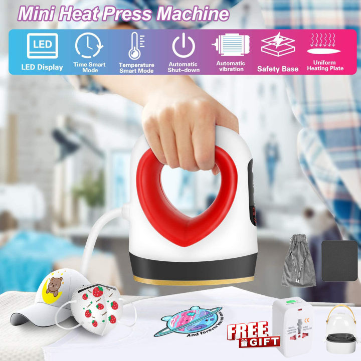 【100% Original】Mini Heat Press Machine Heat Label Machine Handheld ...