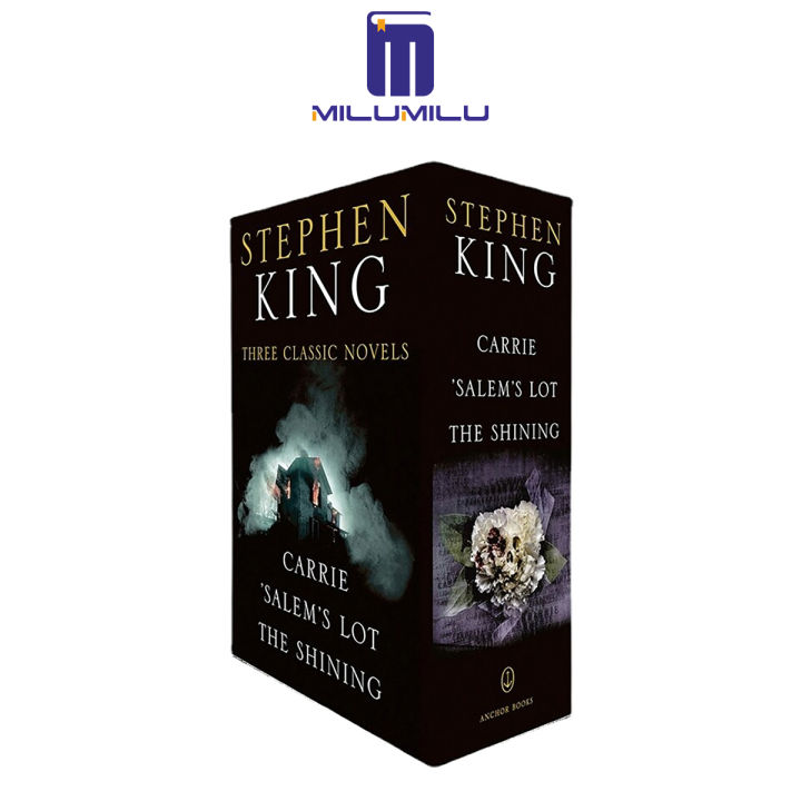 milumilu Stephen King 3 Classic Novels Box Set Carrie Salem's Lot The Shining 3 Original English ...