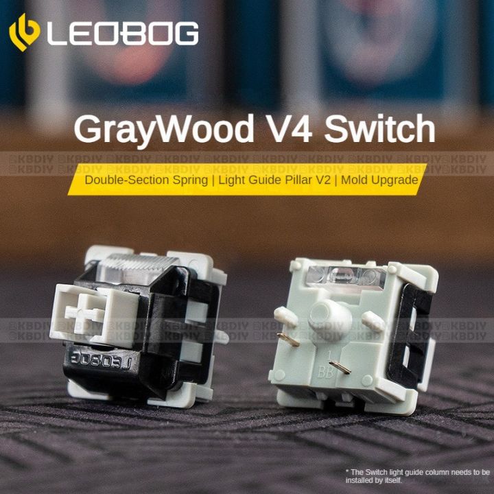 apm LEOBOG GrayWood V4 V3 Switch Linear POM HIFI Switches for Custom ...