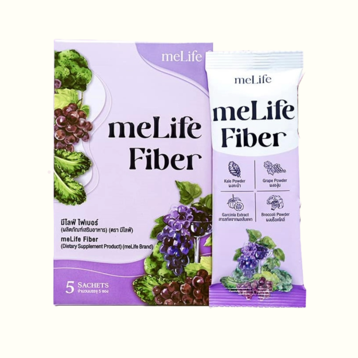 Me Life Fiber มีไลฟ์ ไฟเบอร์ ไฟเบอร์ดีท็อกซ์ 1 กล่อง บรรจุ 5 ซอง ...