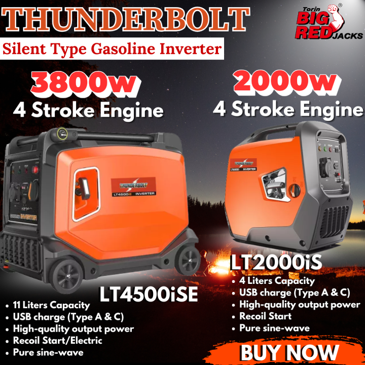 THUNDERBOLT GASOLINE INVERTER GENERATOR | Lazada PH