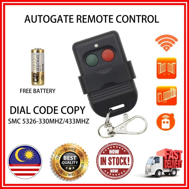 Autogate Remote Control Chip 5326 330MHz 433MHz Auto Gate With Battery ...