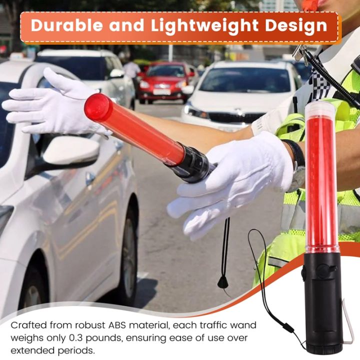 Traffic Wand 26cm Led Traffic Control Wand Safety Light Wand with ...