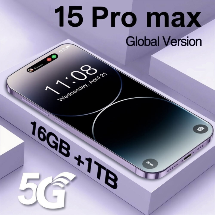 [COD] Ponsel i15 pro max pintar 5G baru asli RAM16GB+kamera HD 512GB 32MP+64MP dual SIM dual ...