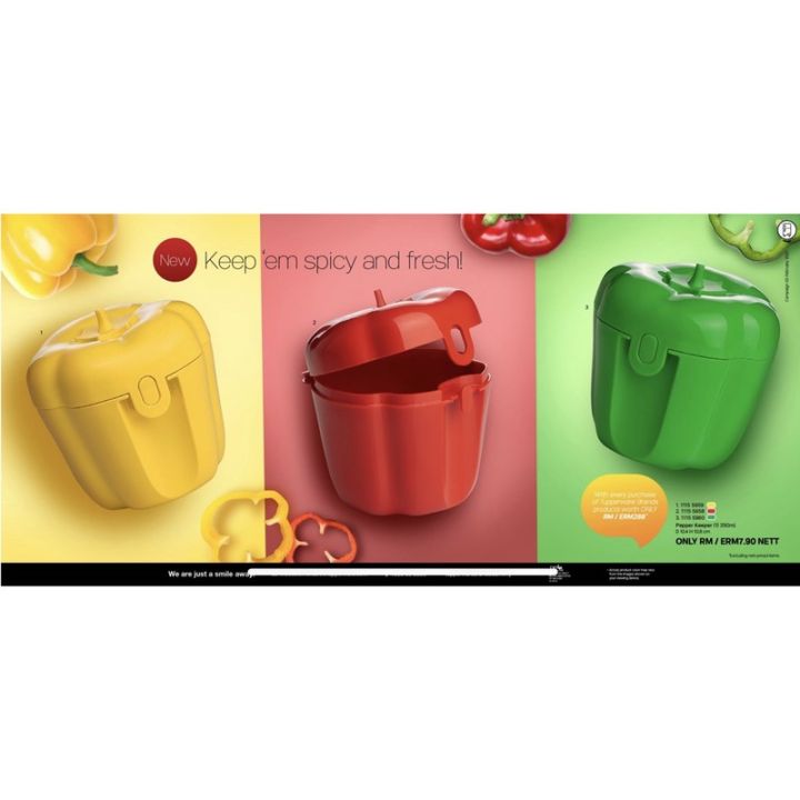 Tupperware New Chilli Keeper 350ml (1) | Lazada