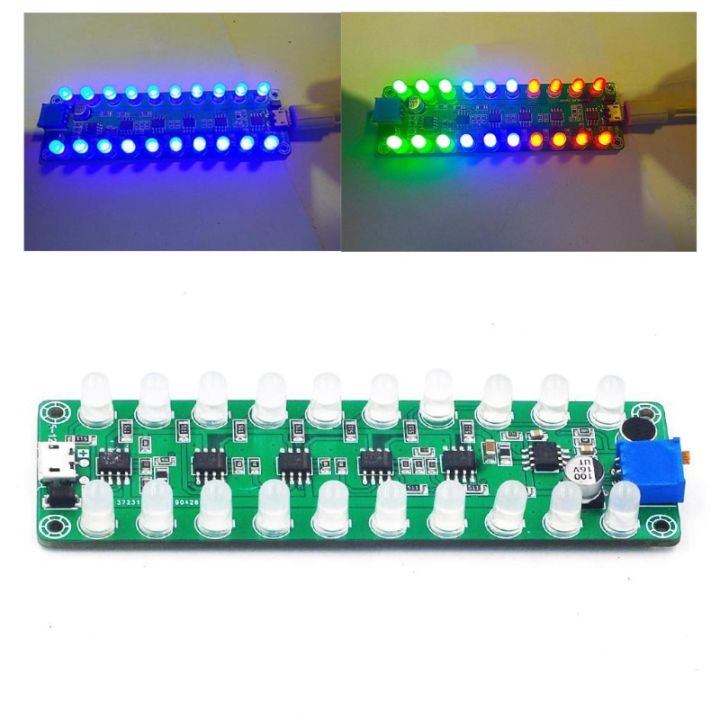 Stereo Music Spectrum LED light Audio Level Indicator Amplifier VU ...