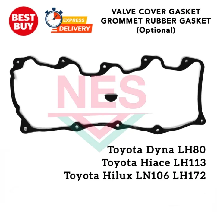 Valve Cover Gasket & Half Moon Seal Dyna LH80 / Hiace LH113 / Hilux ...