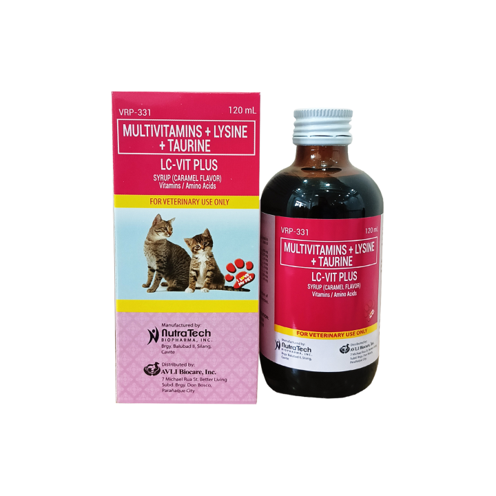 LC-Vit Plus Syrup 120ml (Multivitamins) for Cats (Caramel Flavor ...