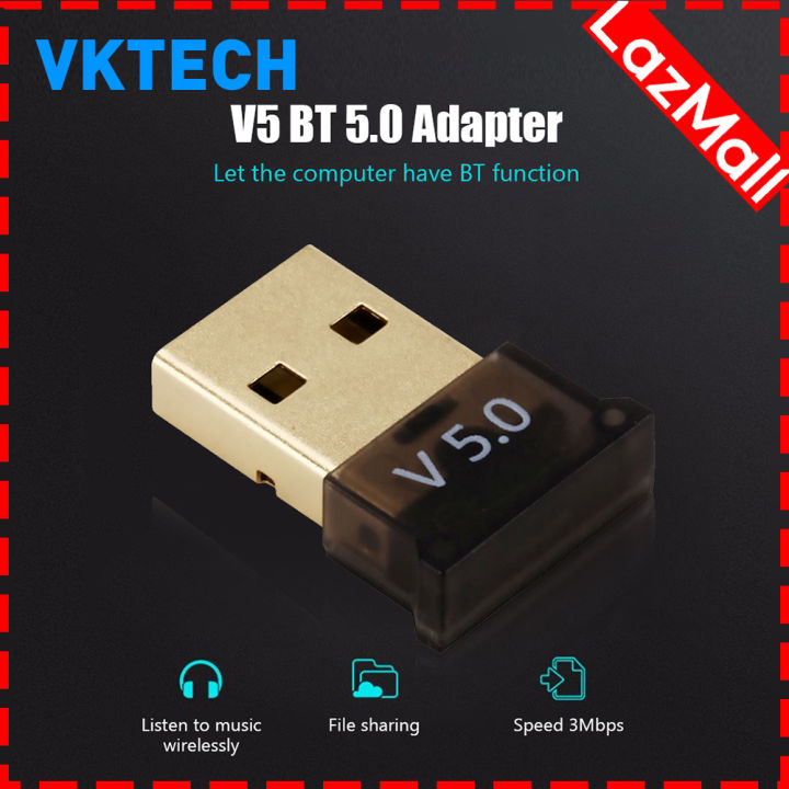 [Vktech] CSR 4.0 USB Bluetooth 5.0 Adapter Dongle Music Audio Receiver ...