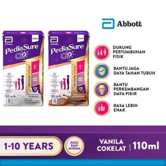 Pediasure GO 110ml Susu UHT untuk anak usia 1-10 tahun | Lazada Indonesia