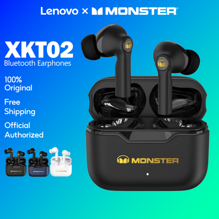 Monster XKT02 True wireless Earphones Bluetooth Earbuds IPX5 Gaming TWS ...