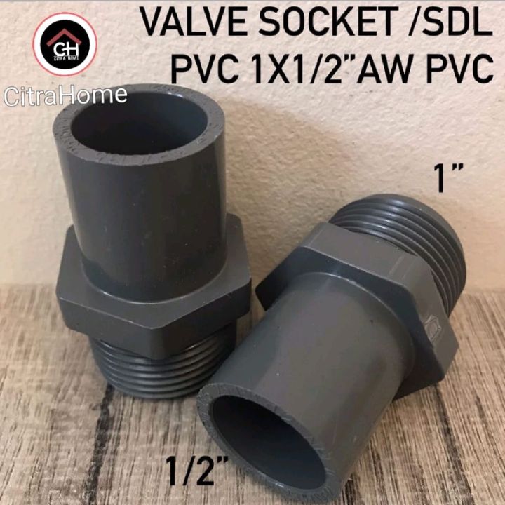 SDL Valve Socket PVC 1”x1/2” AW SCG | Lazada Indonesia