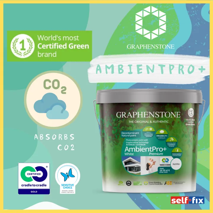 Graphenstone Ambient Pro+ 1L / 4 L - Asthma and Allergy Friendly Paint ...