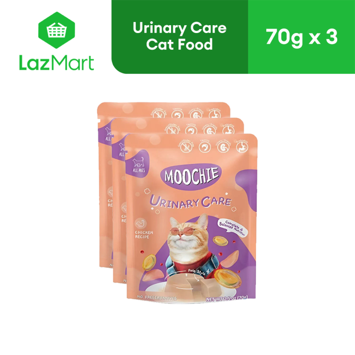 Moochie Pate Cat Food with Chicken Urinary Care 70g - Pack of 3 | Lazada PH