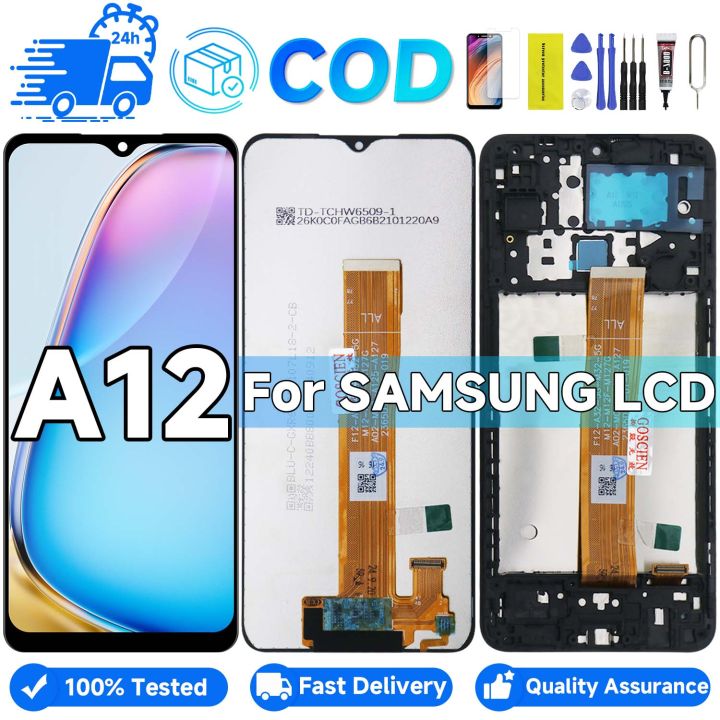 Original LCD For Samsung Galaxy A12 A125F / A12 Nacho A127 / A02 / M02 ...