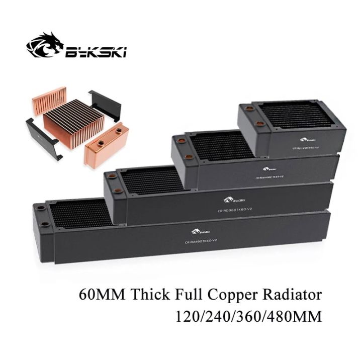 Bykski 60Mm Thick Full Copper Radiator PC Water Cooling Radiator ...