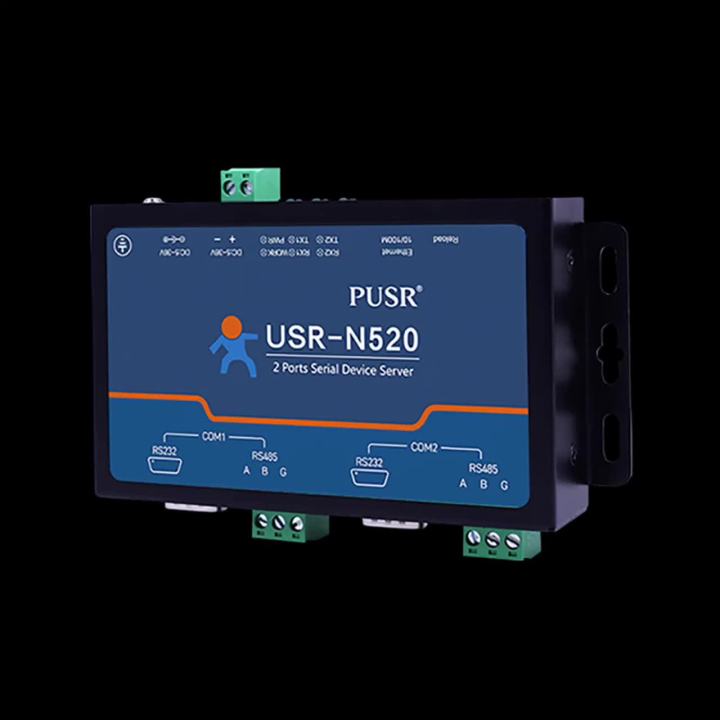 Serial Server RS232/RS485/RS422 To Ethernet TCP/IP Converter รองรับพอร์ตอนุกรมสองพอร์ต Dhcp ...