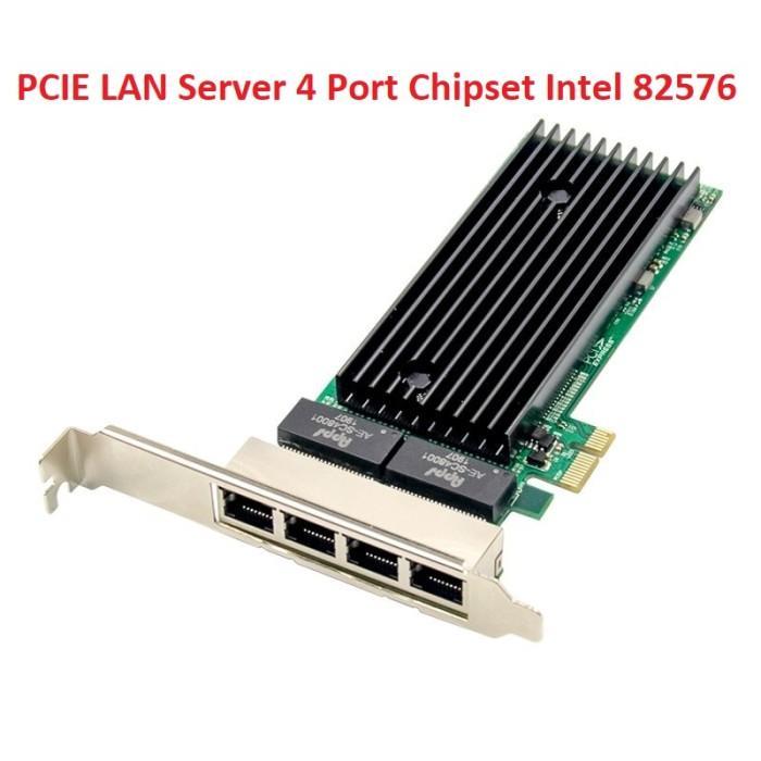 PCIE LAN CARD 4 PORT GIGABIT INTEL LAN CARD SERVER ETHERNET QUAD PORT ...