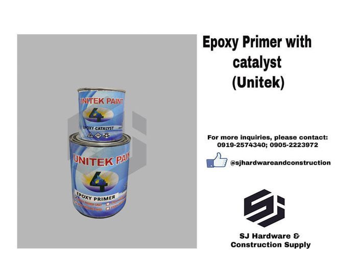 UNITEK PAINT Epoxy Primer Gray with Catalyst 1L/ Epoxy Primer Red Oxide ...