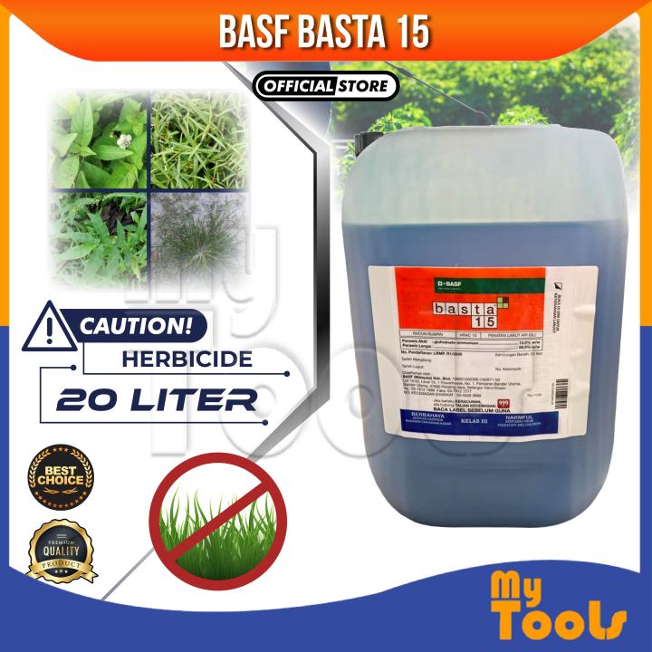 Mytools 20 Liter Basf Basta 15 Herbicide Racun Rumput Glufosinate ...