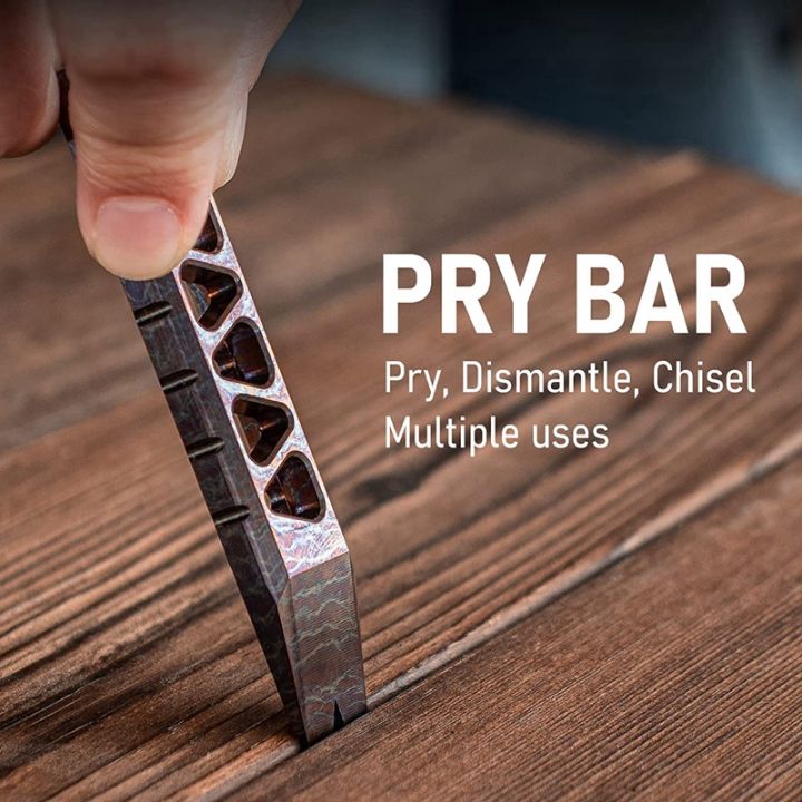 (KSIC) Titanium Pry Bar, Keychain Multitool Tool, Pocket Tool Bottle ...
