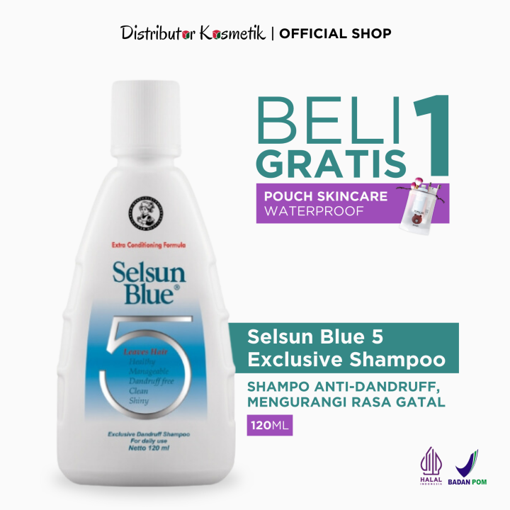 [ FREE GIFT ] Selsun Blue 5 Exclusive Dandruff Shampoo 120ml - Anti ...