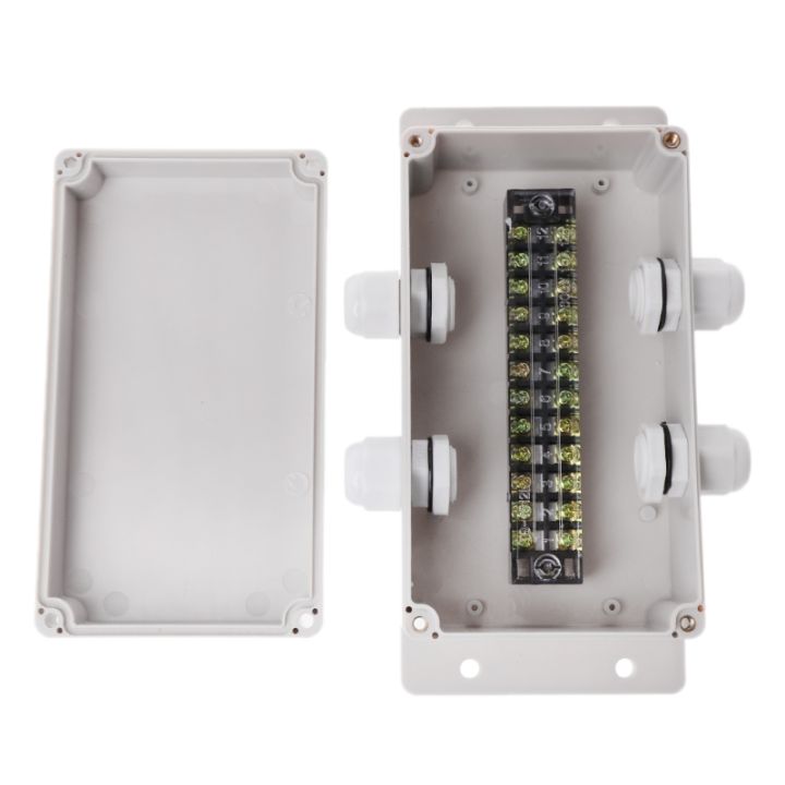 100 * 68 * 50mm 1 Inlet 2 Outlet ABS with ear waterproof junction box ...