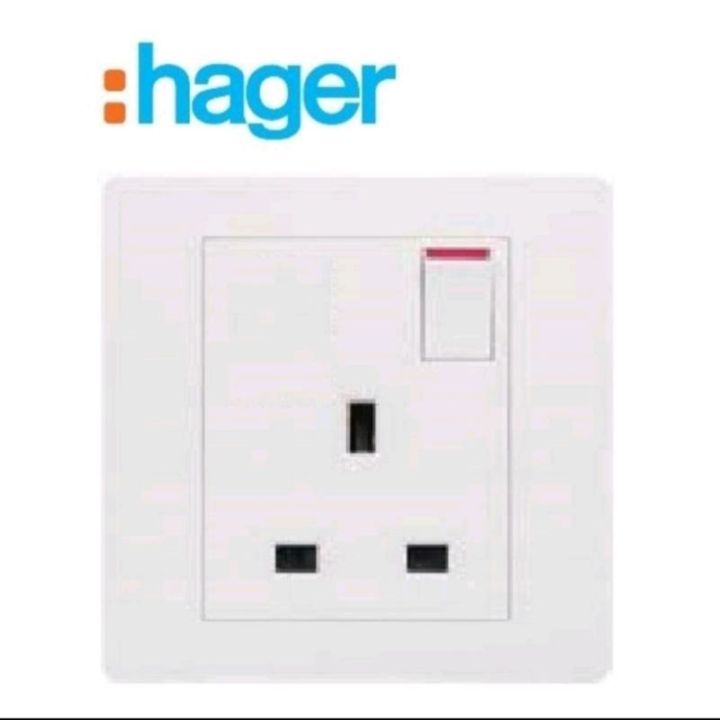 Hager Muse 13A SWITCH SOCKET ( SIRIM APPROVED ) | Lazada