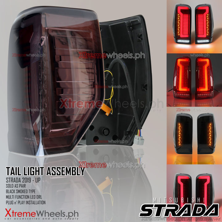 Mitsubishi Strada 2019 to 2024 Led Tail Light Assembly / Rear Bumper ...