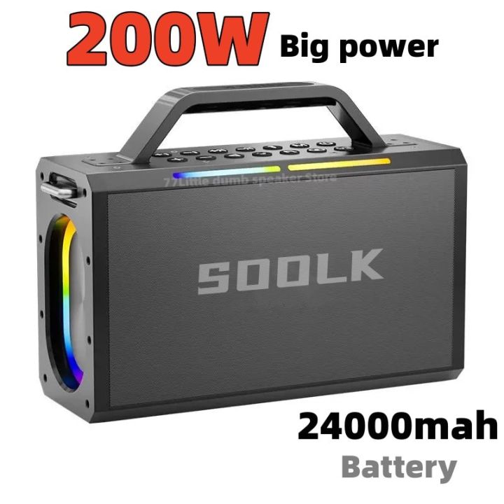 200W High Power Bluetooth Speakers TWS Surround Sound Speakers Outdoor ...