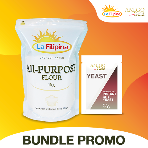 La Filipina Unchlorinated All-Purpose Flour 1 kg with FREE 1 PC Amigo ...