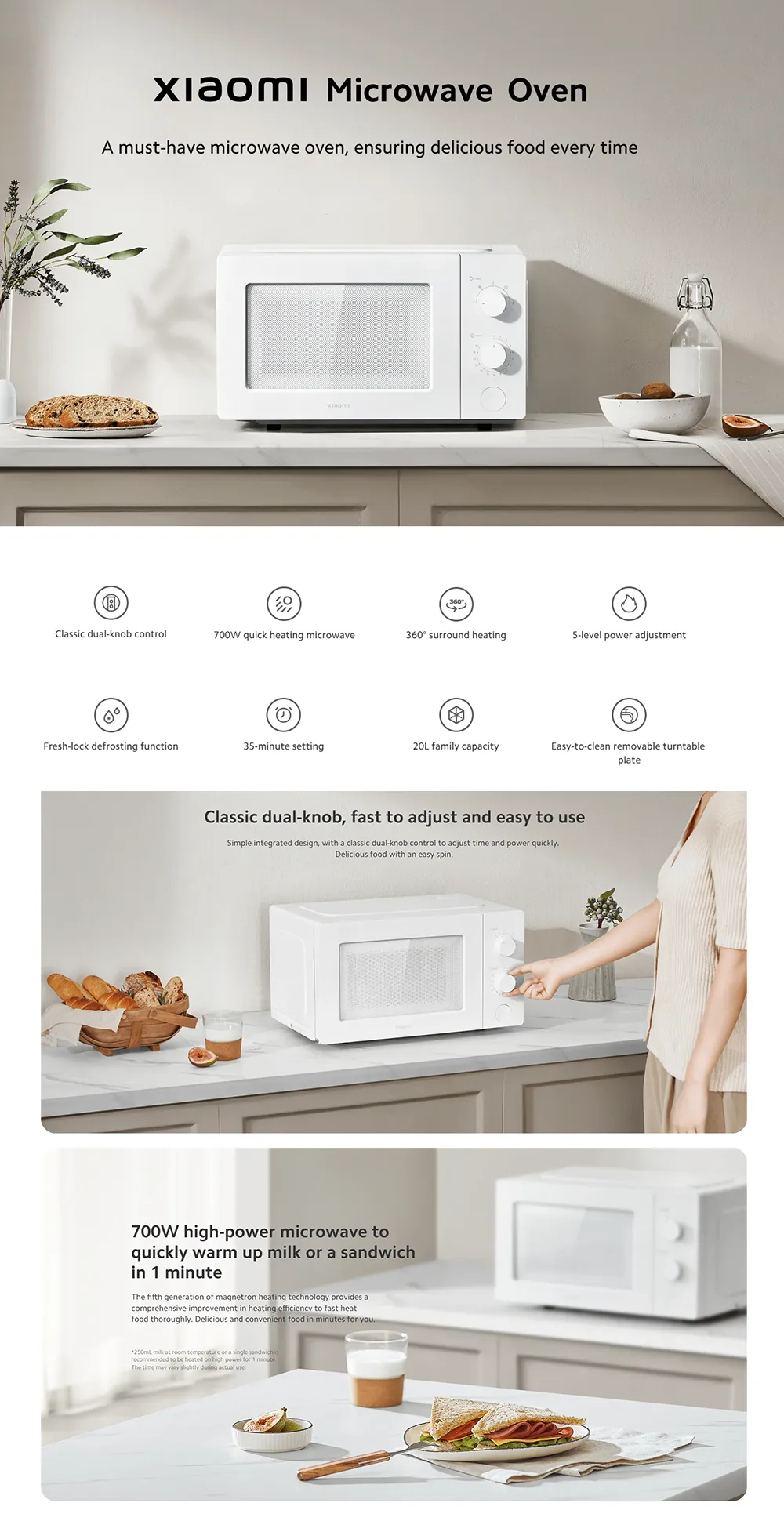 Xiaomi Microwave Oven 20L EU | Lazada PH