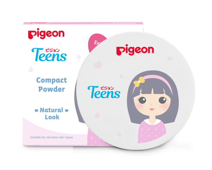 PIGEON TEENS Compact Powder Squalane 14Gr - White | Lazada Indonesia