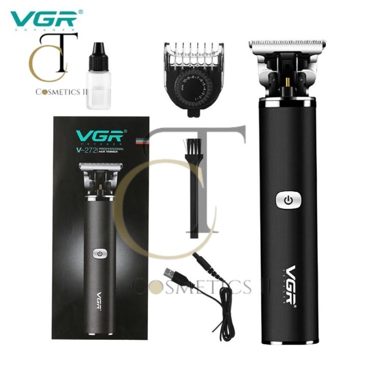 Original VGR V-272 Zero Adjustable Precision Professional Rechargeable Hair Trimmer - Metal ...