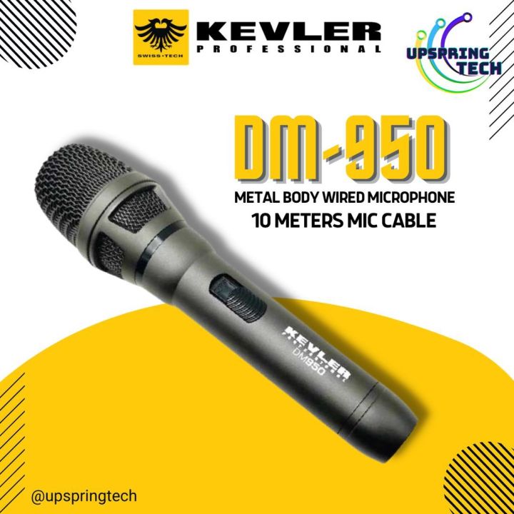 Kevler DM-950 Supercardioid Dynamic Microphone Kevler - 600 Ohms DM950 ...