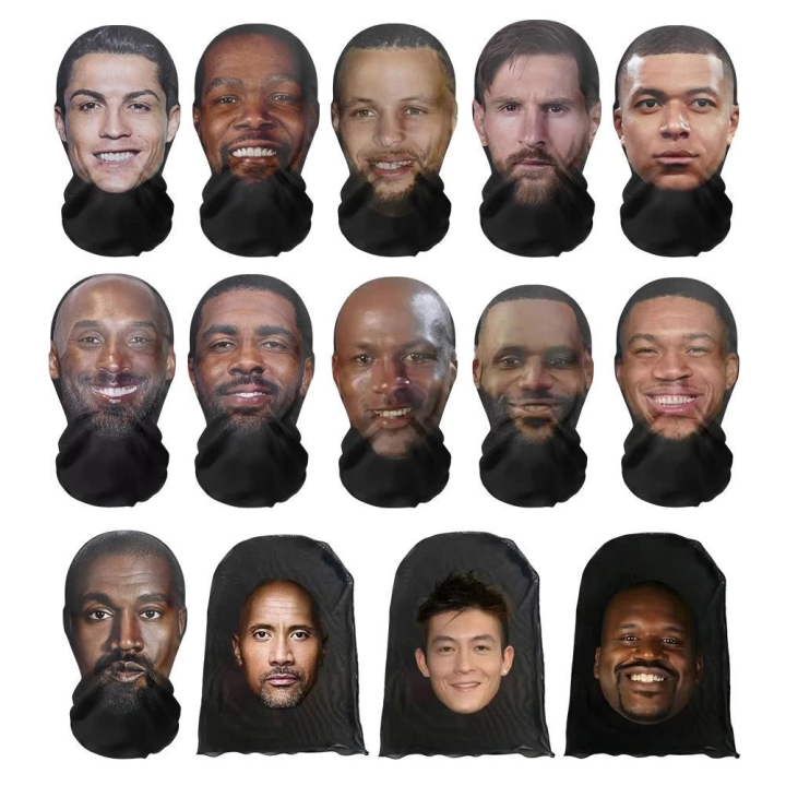 3D Full Face Mask Celebrity Face Funny Headgear P.Diddy Ishowspeed for ...