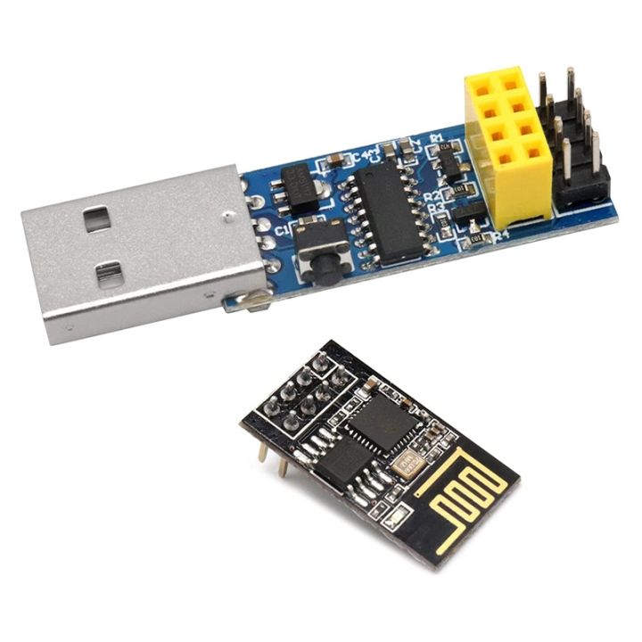 Usb To Esp8266 Breakout Ch340c Esp 01 Esp 01s Prog Wifi Programmer Downloader Adapter With Reset