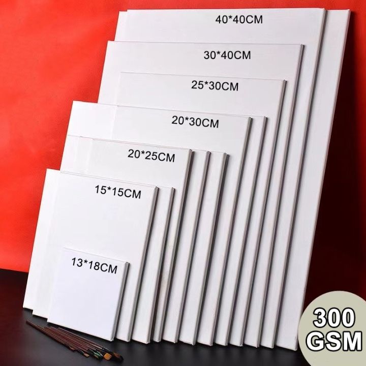 1pcs Canvas Board Painting Plain Cotton for Drawing Art (Multiple Sizes ...