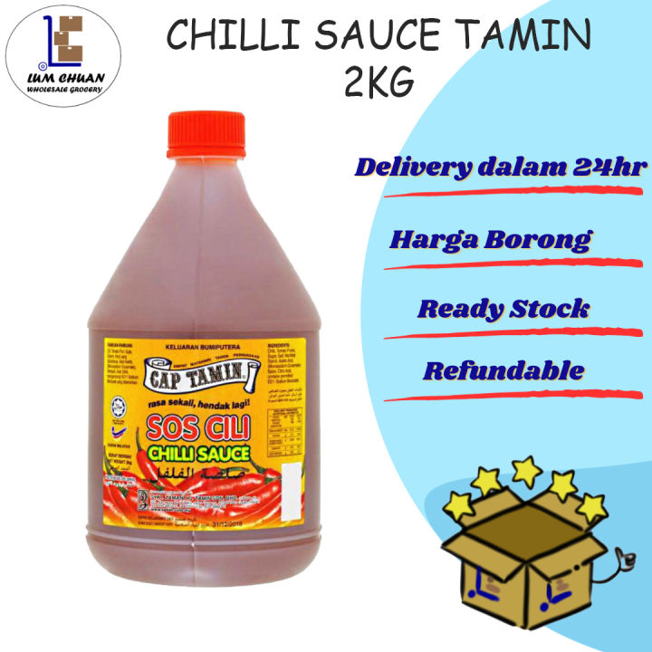 TAMIN Sos Cili (2KG)/Sos Cili Cap Tamin (2KG)/Cap Tamin Chilli Sauce ...