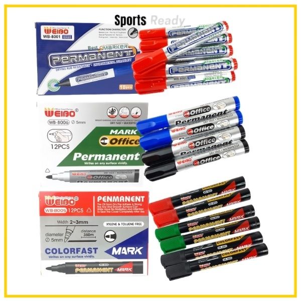 [Aplus] Stationery | Waterproof Permanent Marker Pen | Non Toxic Marker ...