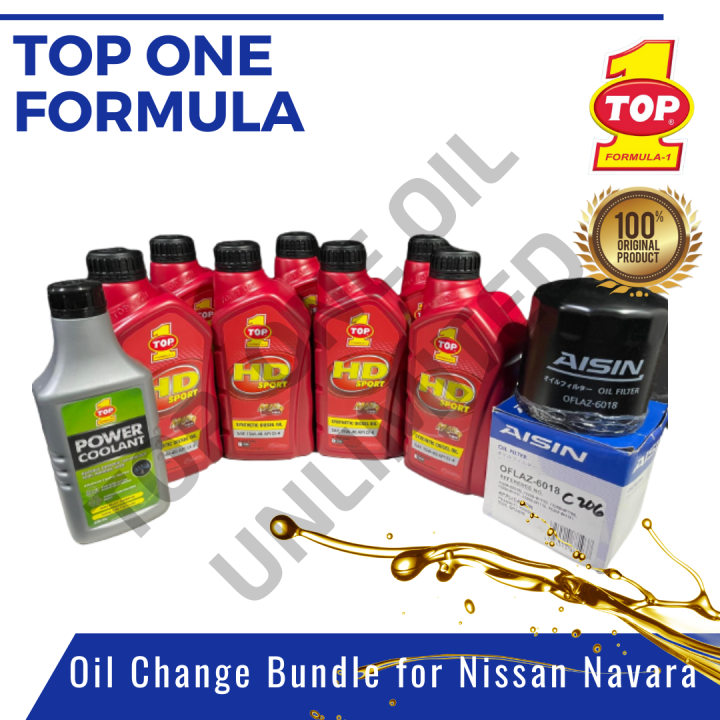 TOP 1 - 15w40 HD Sport Oil Change Bundle for NISSAN Navara, NV350, 7 ...
