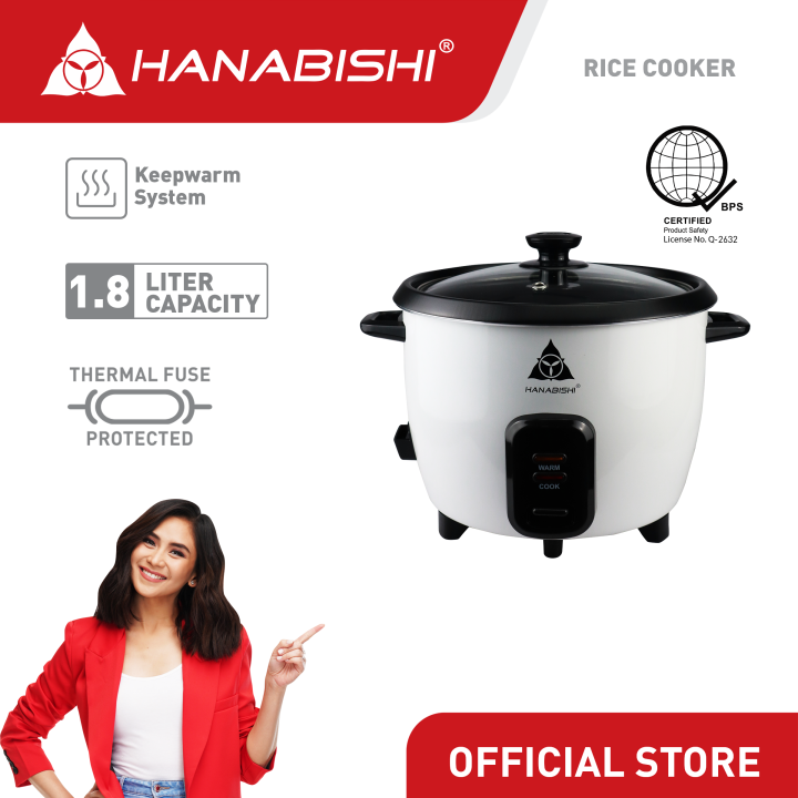 Hanabishi Rice Cooker HRC18HBWT | Lazada PH