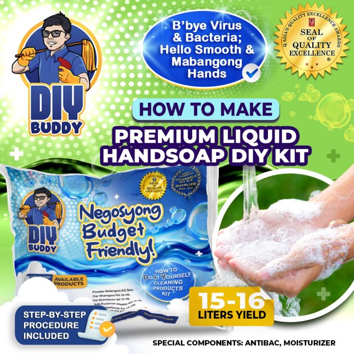 PREMIUM LIQUID HANDSOAP DIY KIT (Yields 15 to 16 Liters) DIY BUDDY.Ph ...