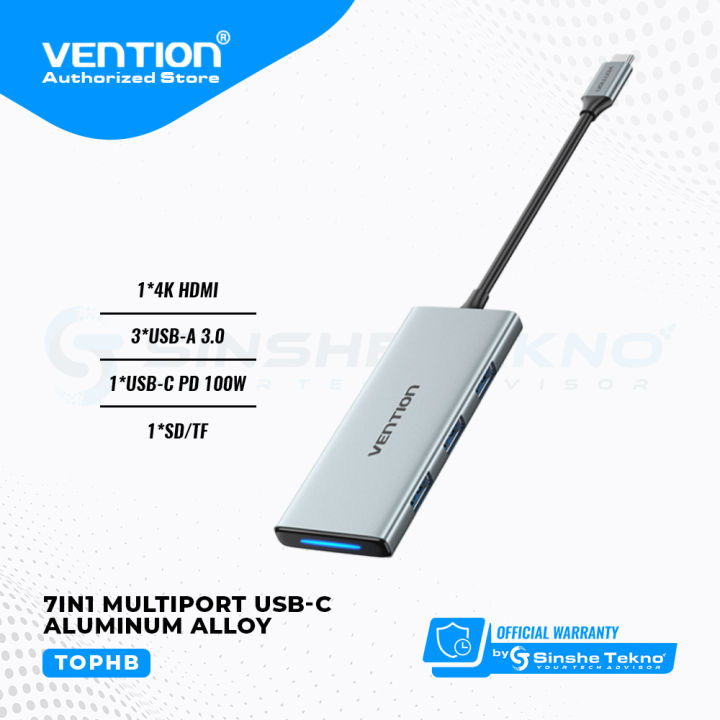 Vention Multiport 6in1 Usb Type C Ultra Slim Design | Lazada Indonesia